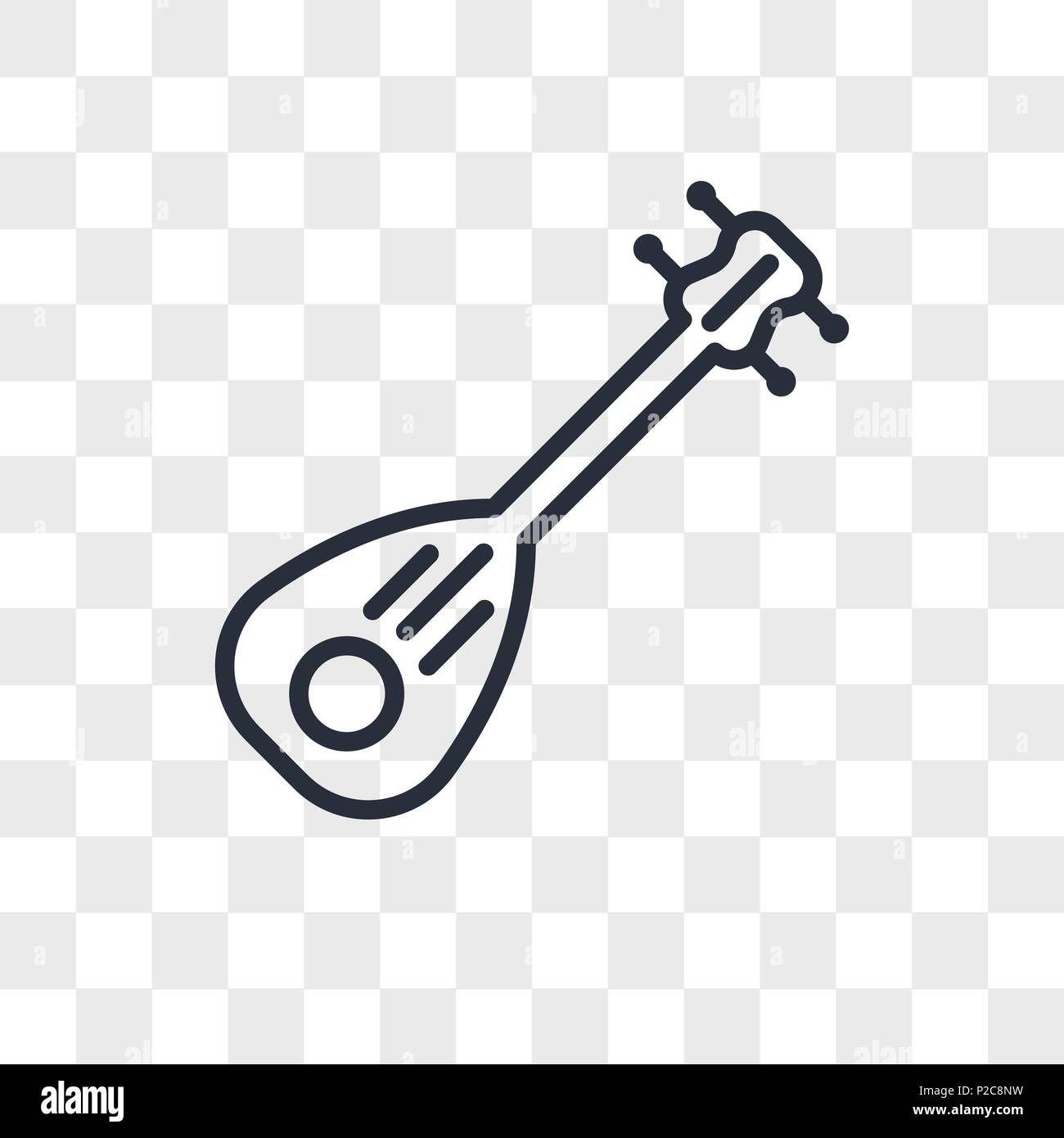 Icône vecteur lute isolé sur fond transparent, luth concept logo Image ...