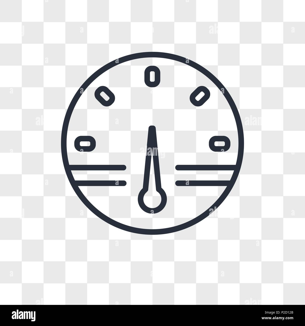 Compteur intelligent icône vecteur isolé sur fond transparent, le ...