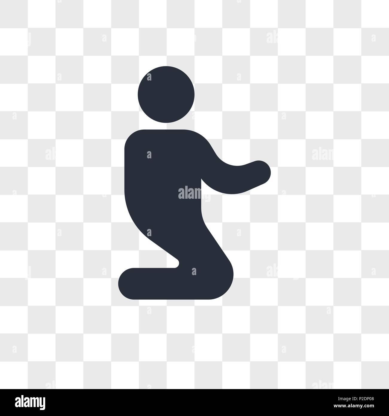 Homme à genoux priant Banque de photographies et d’images à haute ...