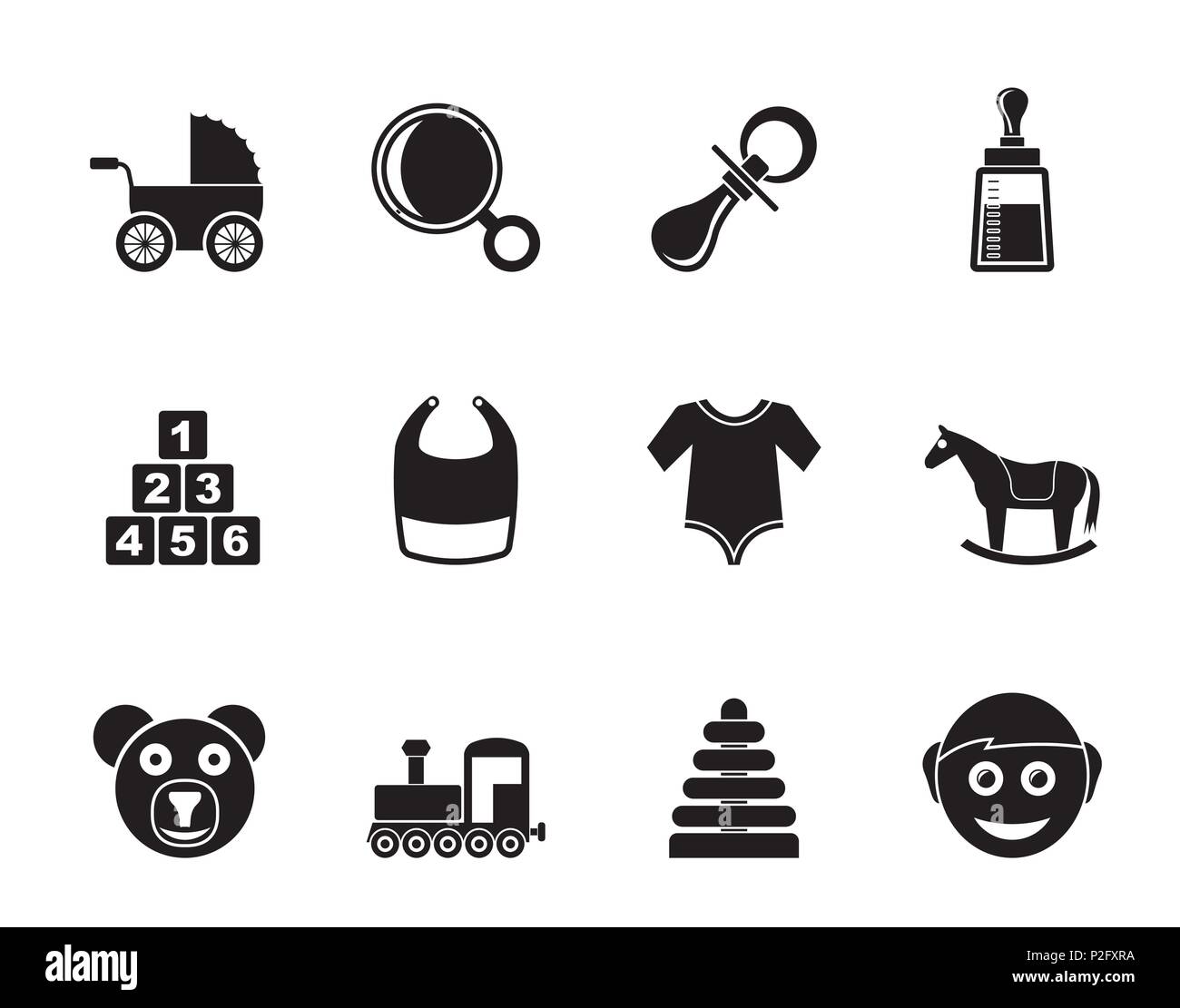 Icône des enfants Banque d'images vectorielles - Alamy
