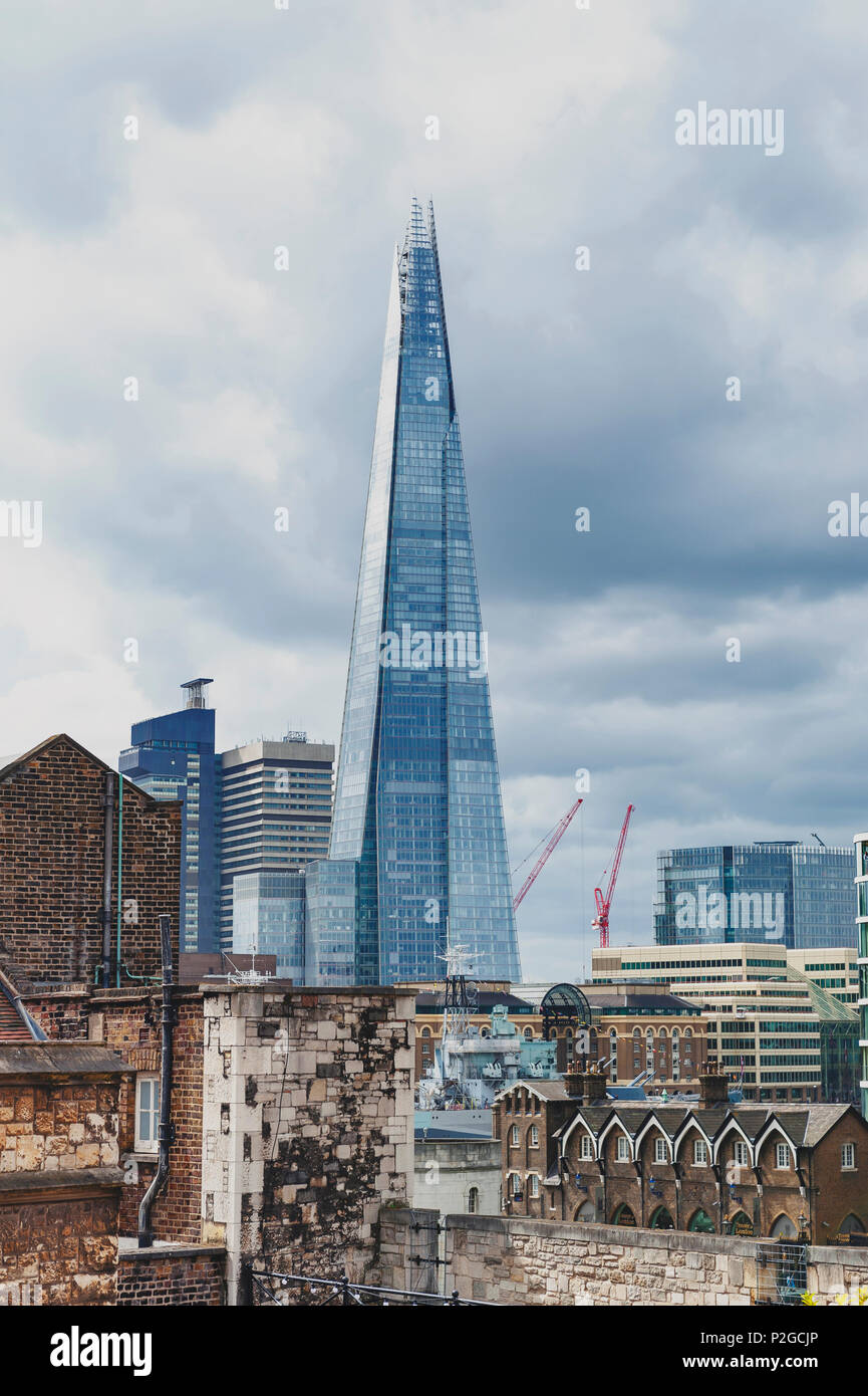 Le Shard, plus haut édifice de UK, attrait architectural monuments de ...