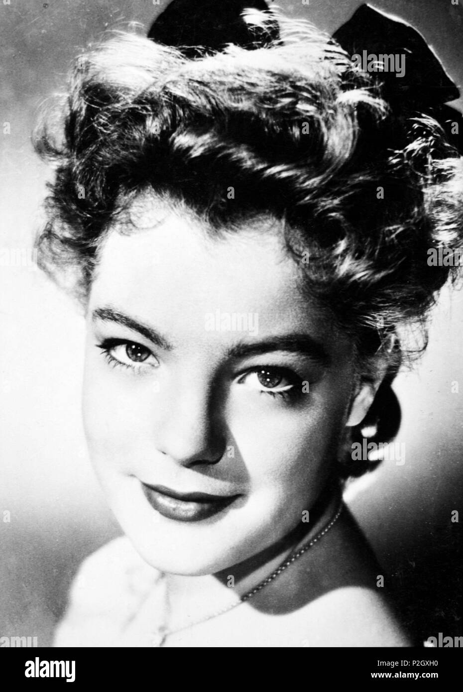 Romy schneider portrait Banque d'images noir et blanc - Alamy