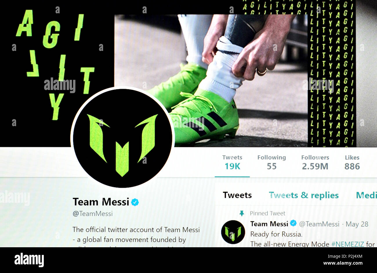 Lionel messi twitter Banque de photographies et d’images à haute ...