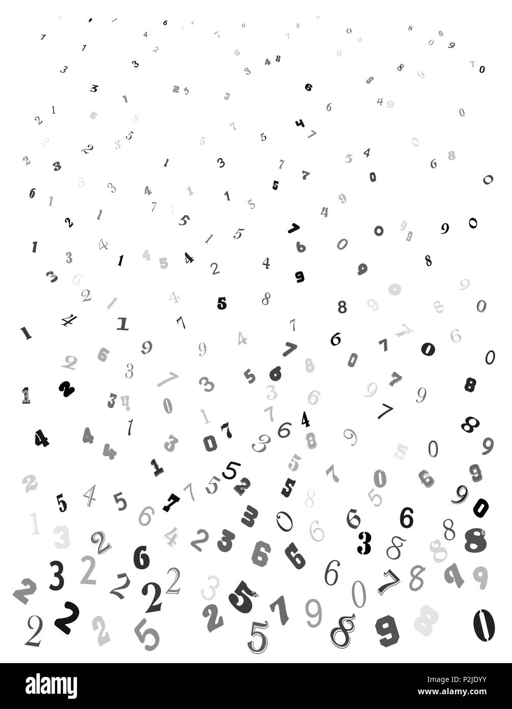 Numbers background Banque d'images vectorielles - Alamy