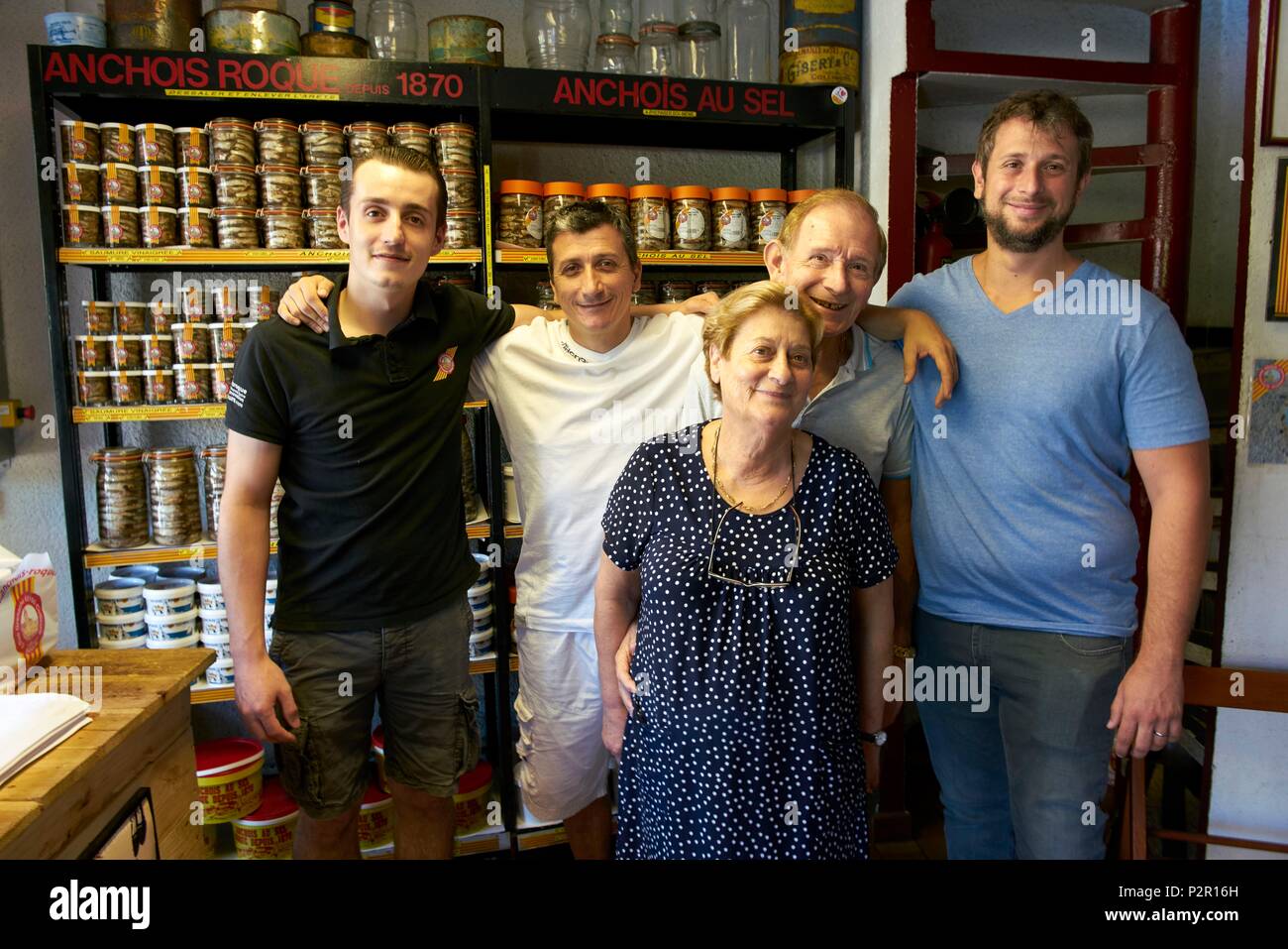 France, Pyrénées Orientales, Collioure, Roque company, Anchois de ...