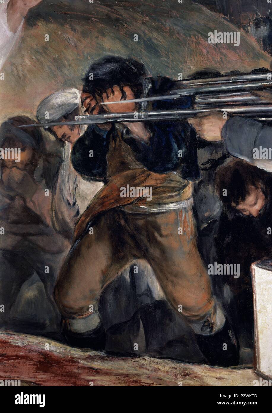 Le 3 mai, 1808 (détail). Tres de Mayo de 1808 en Madrid. Madrid, musée du Prado. Auteur ...