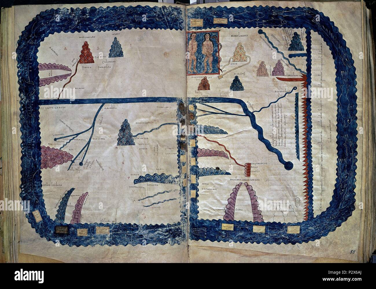 Carte du jardin d'eden Banque de photographies et d’images à haute ...