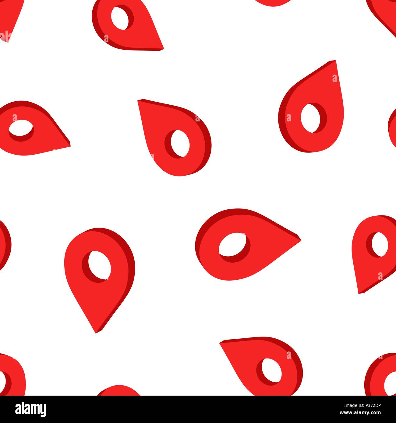 L'icône du pointeur 3D de la carte de fond transparent. Concept d ...