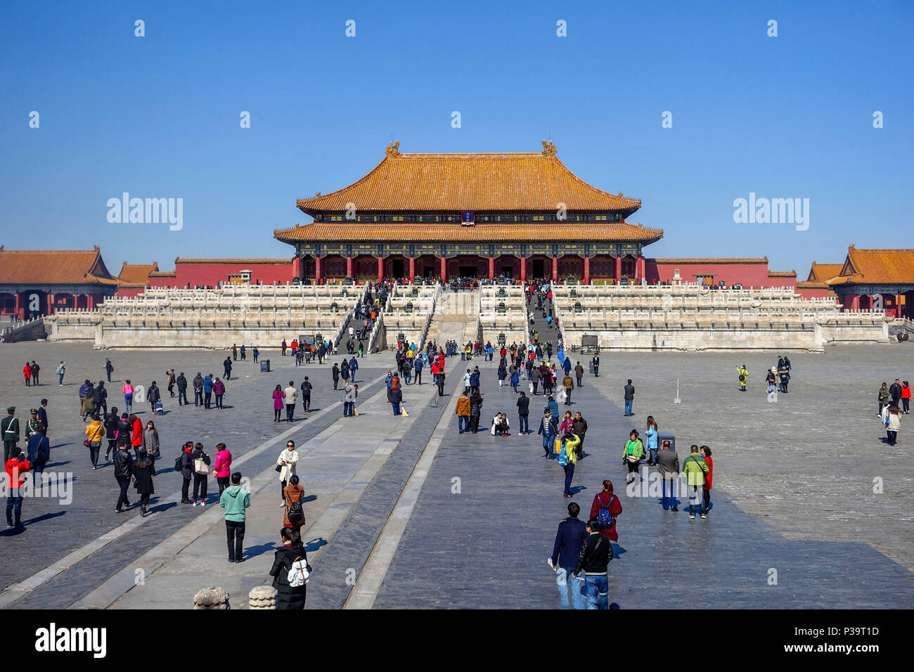 BEIJING, CHINE - le 11 mars 2016 : Cité Interdite. On visite la Cité ...