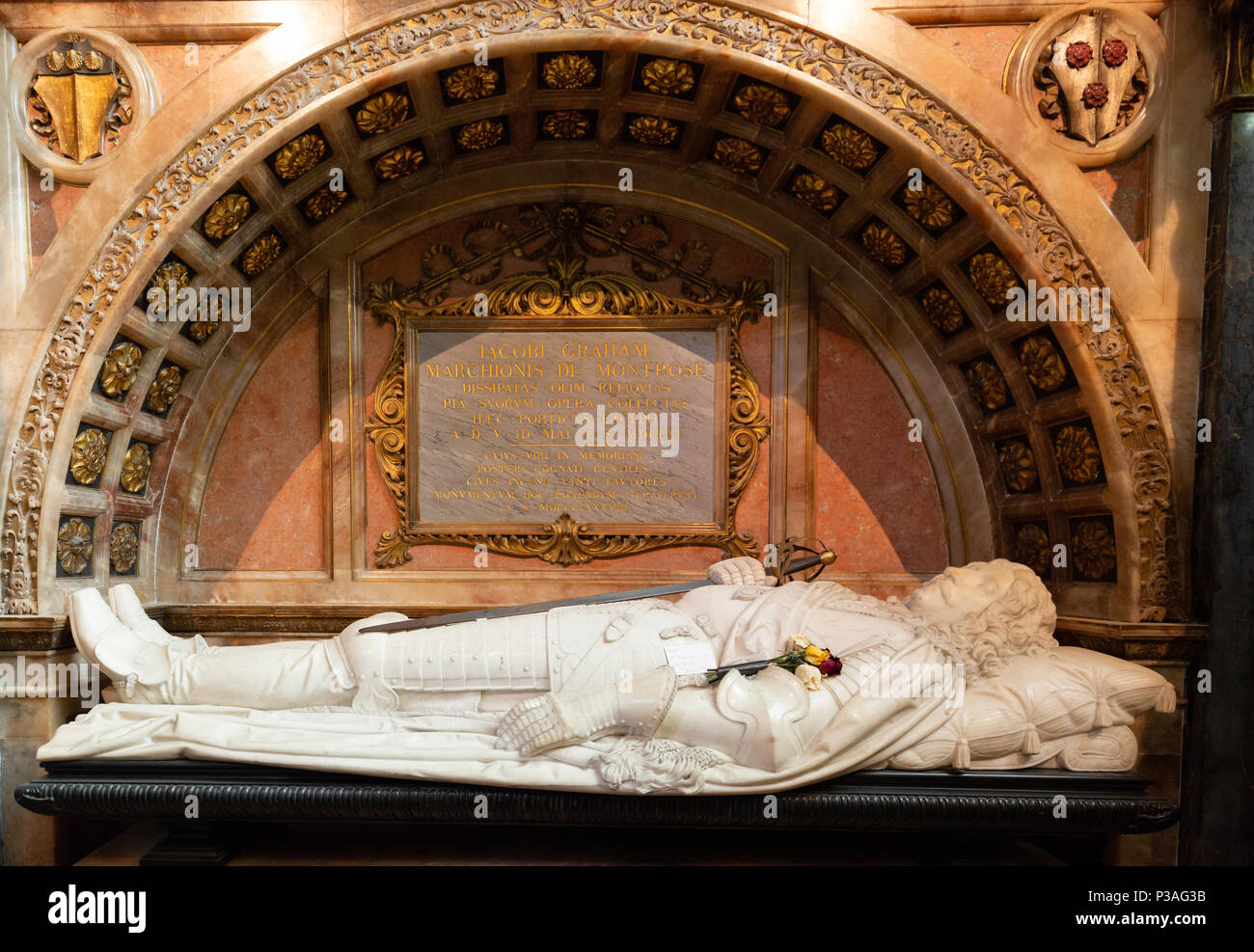 La tombe de James Graham, Marquis de Montrose, dans la cathédrale St ...