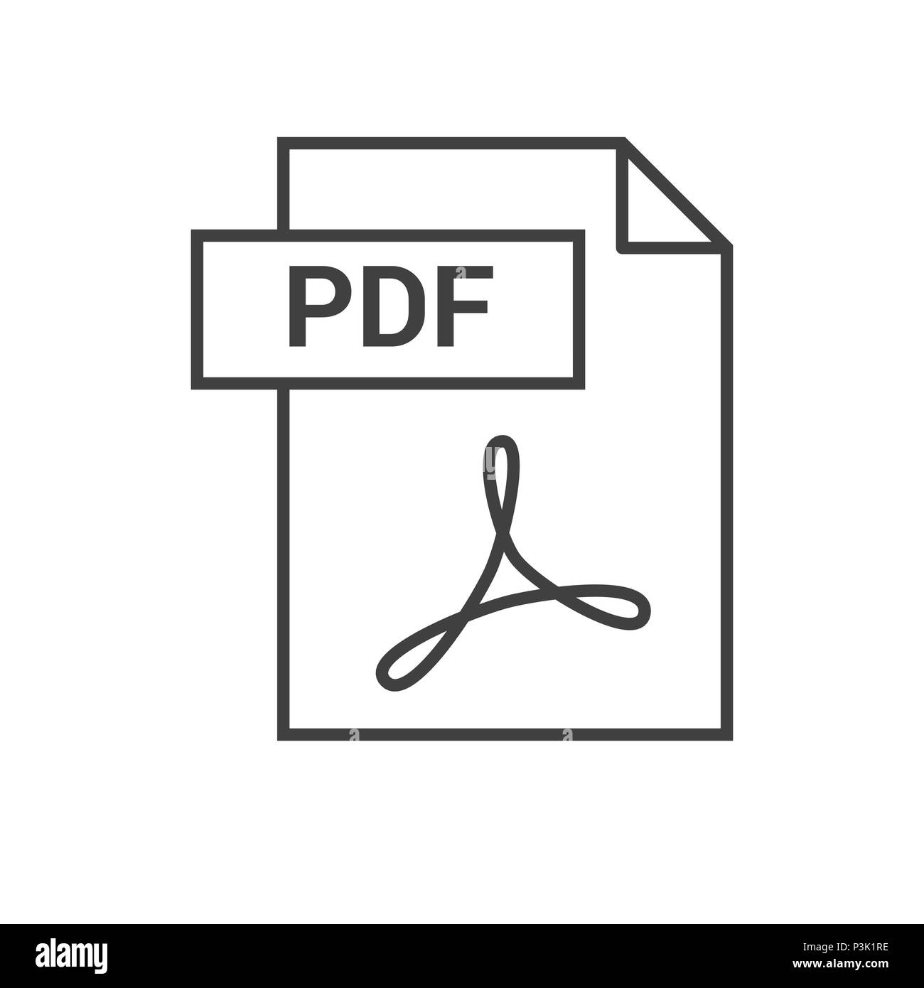 Symbole pdf Banque d'images noir et blanc - Alamy