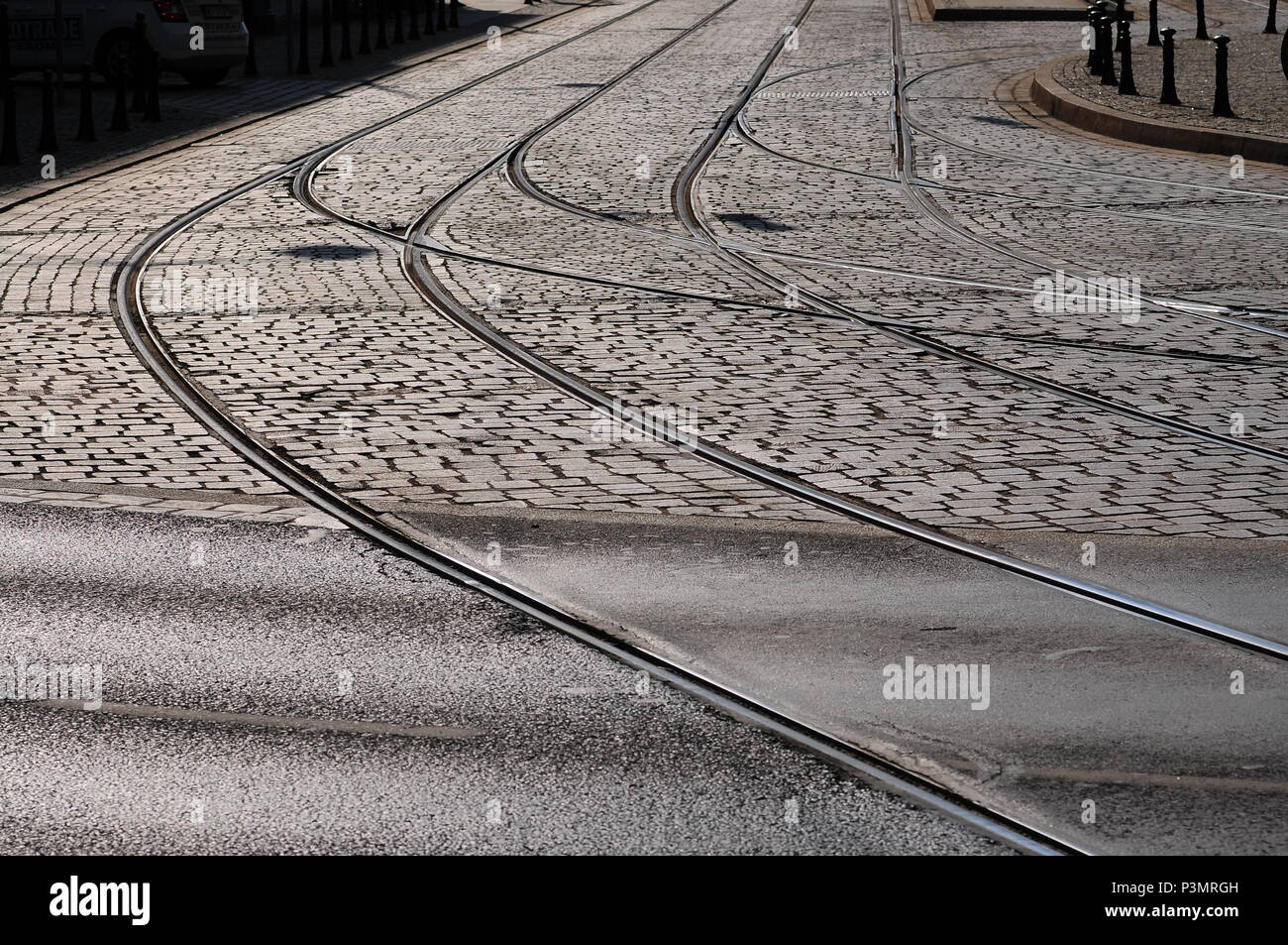 Tramway rails Banque de photographies et d’images à haute résolution ...
