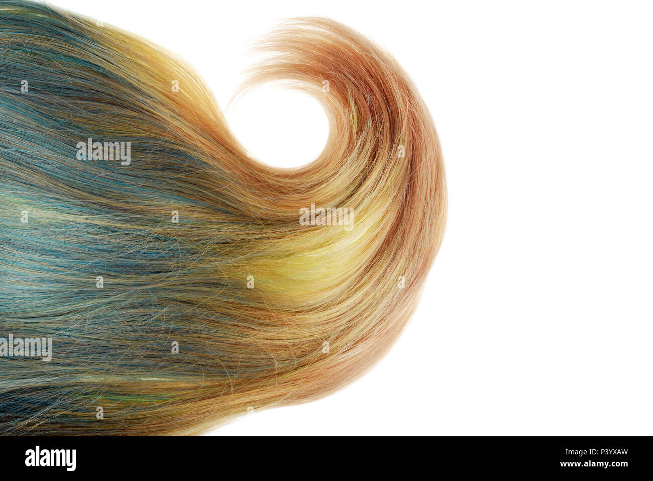 Mèche bleue cheveux bleus Banque de photographies et d’images à haute ...