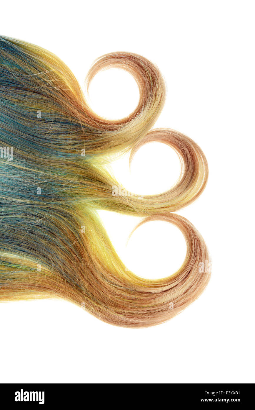 Mèche bleue cheveux bleus Banque de photographies et d’images à haute ...