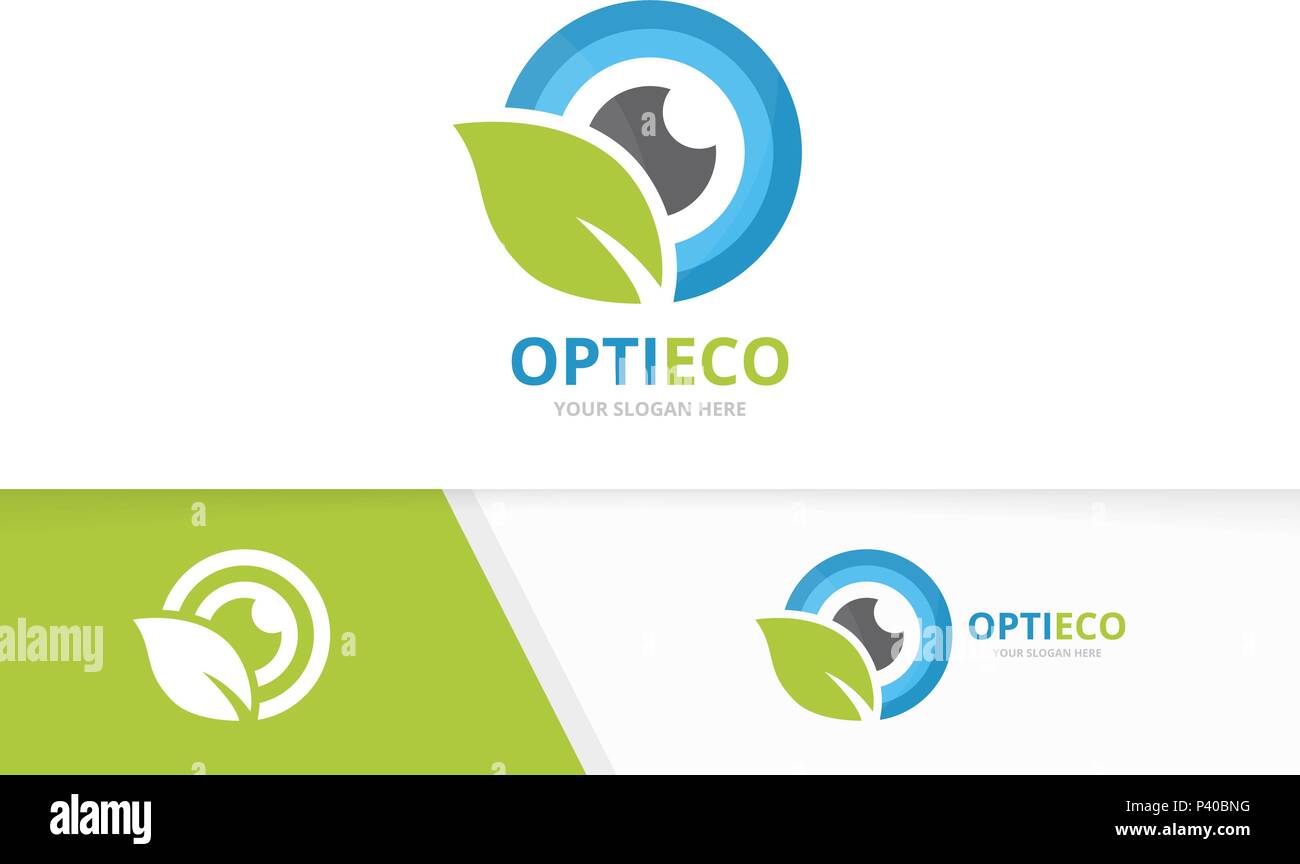 Les yeux de la feuille et vecteur de combinaison. Optique et eco ...