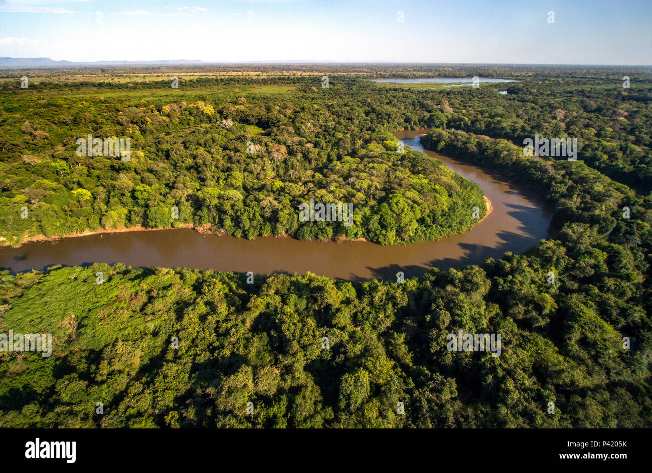 Foto aerea do rio aquidauana Banque de photographies et d’images à ...