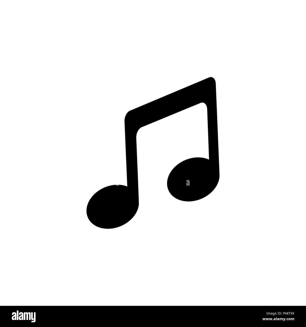 Note de musique Banque d'images noir et blanc - Alamy