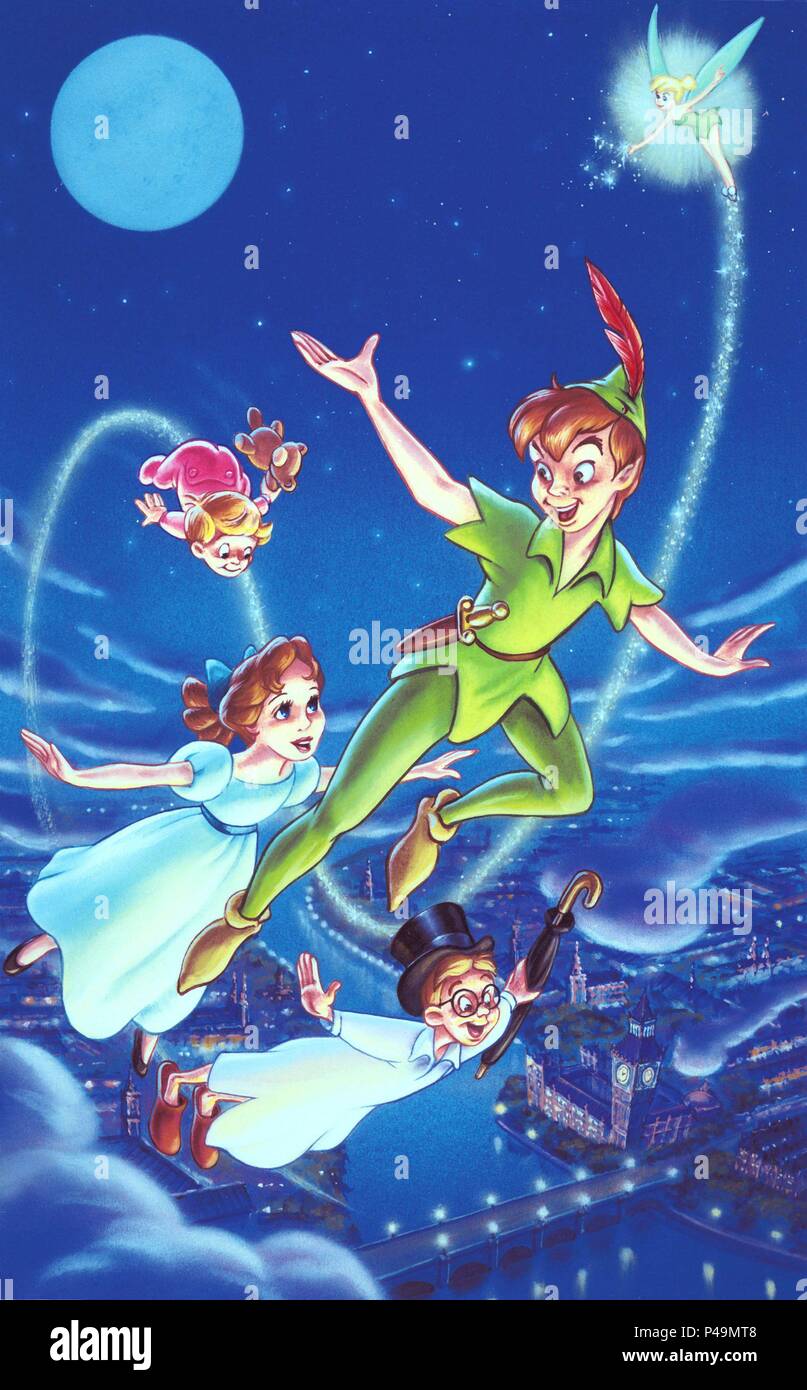 Film poster peter pan 1953 Banque d'image et photos - Alamy
