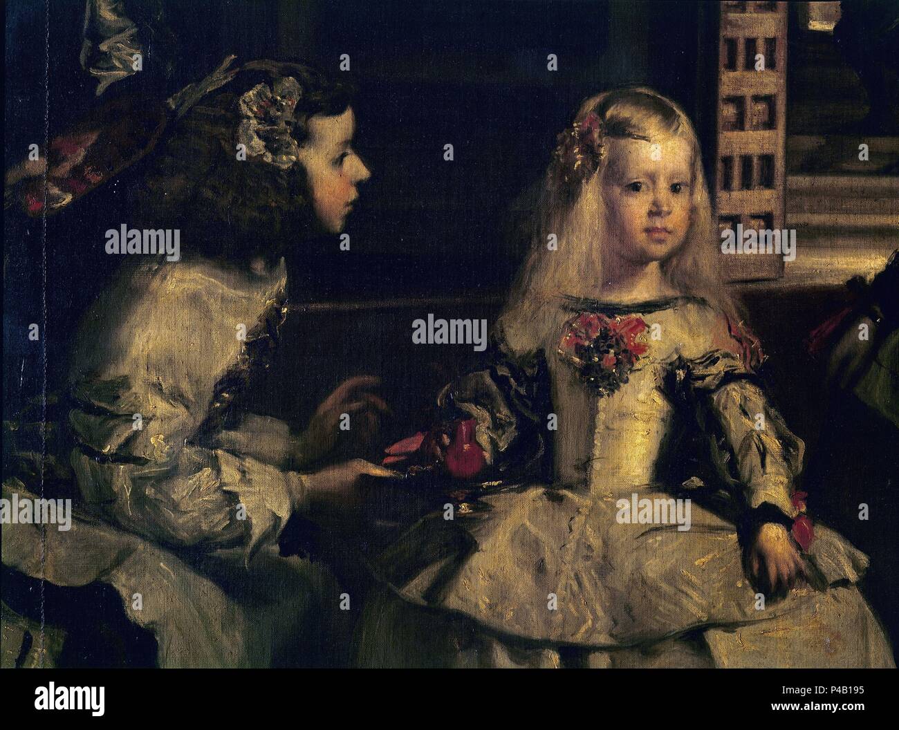 Marie Augustine Sarmiento et l'infante Marguerite (détail de la Menines ...