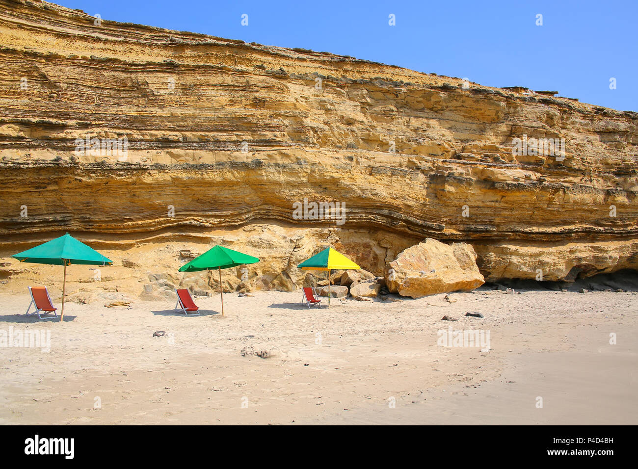 La Mina Beach dans la réserve nationale de Paracas, au Pérou. Objectif ...