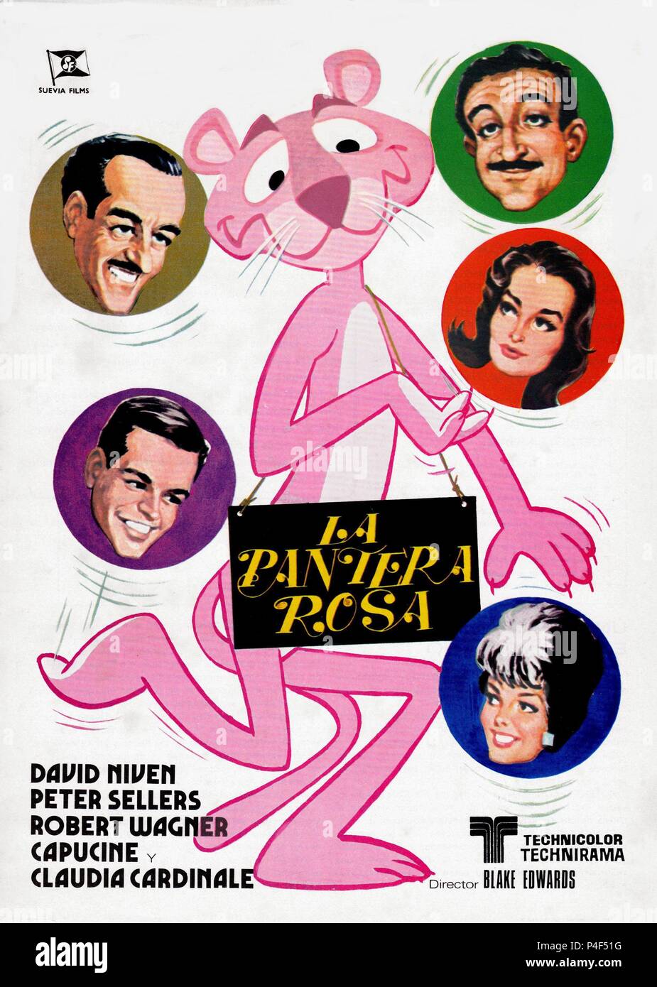 Panthere Rose Affiche Banque d'image et photos - Alamy