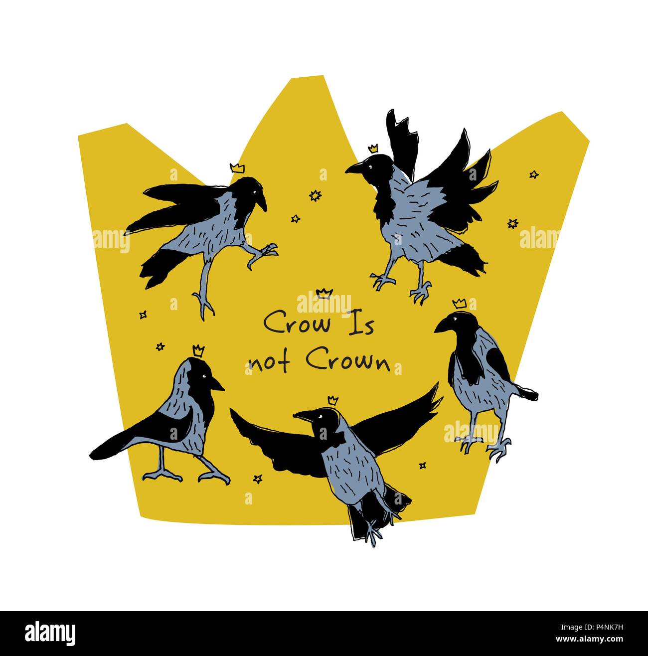 Merle en vol Banque d'images vectorielles - Alamy