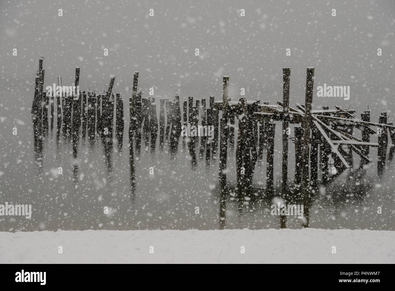 Bord de mer neige Banque de photographies et d’images à haute ...