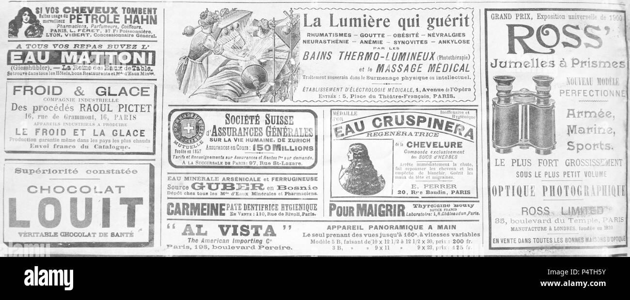 Ancienne publicité française de la fin du xixe siècle à partir d'un ...