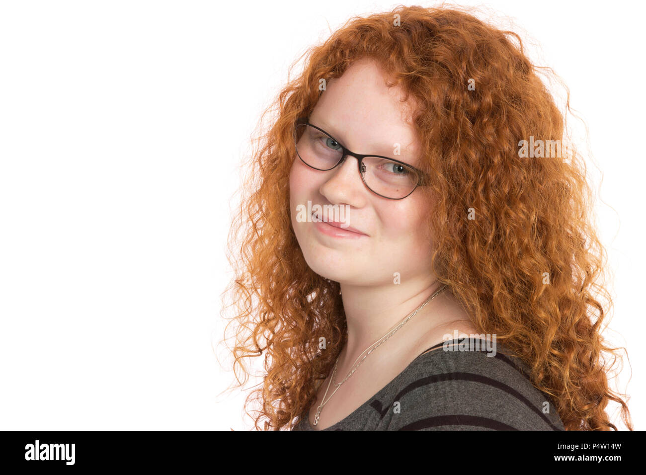Cheveux roux frisés Banque de photographies et d’images à haute ...
