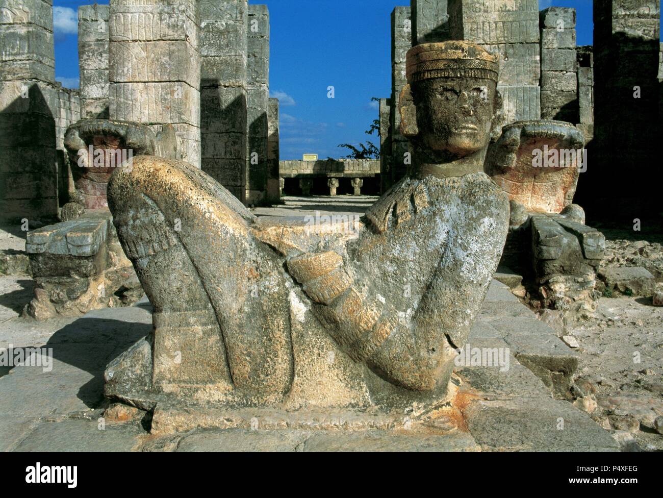 ARTE PRECOLOMBINO. MAYA. Representación del DIOS CHAC-MOOL ...