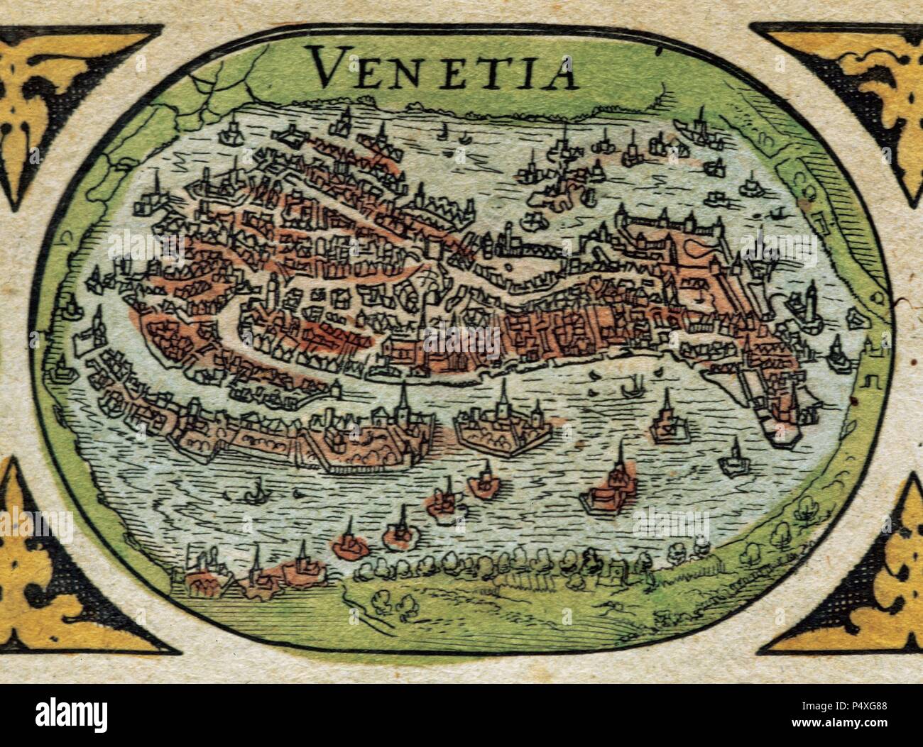 Venise. L'Italie. La gravure. 'Le théâtre du Monde ou Nouvel Atlas' par ...