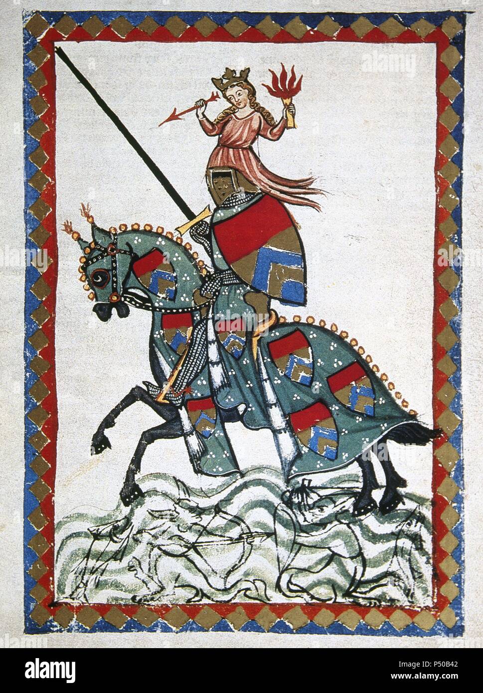 Codex manesse chevalier Banque de photographies et d’images à haute ...
