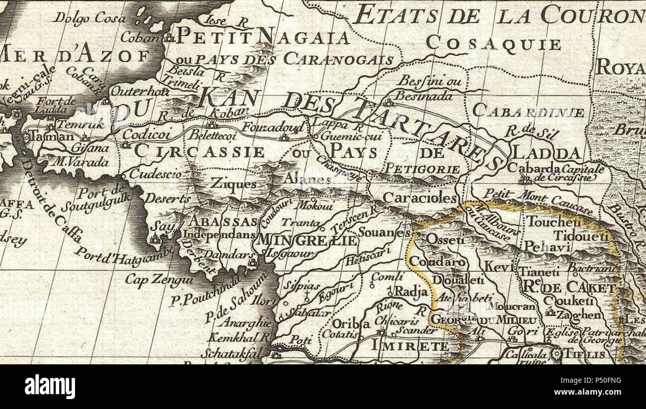 1724 De Lisle Carte De Perse Iran Banque d'image et photos - Alamy