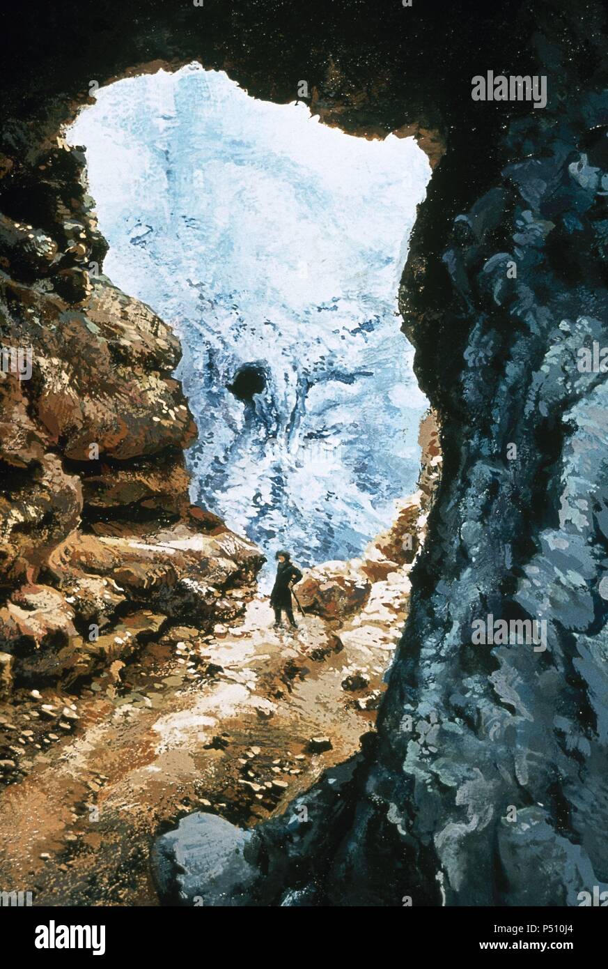 La préhistoire. Grotte où ont été trouvés les restes de "homme de Pékin ...