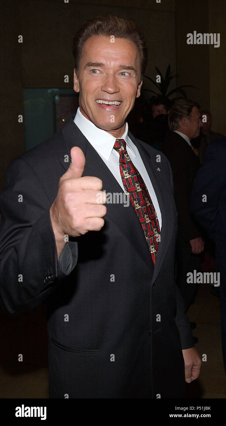 Arnold Schwartzenegger arrivant à la 40e édition annuelle des prix ...