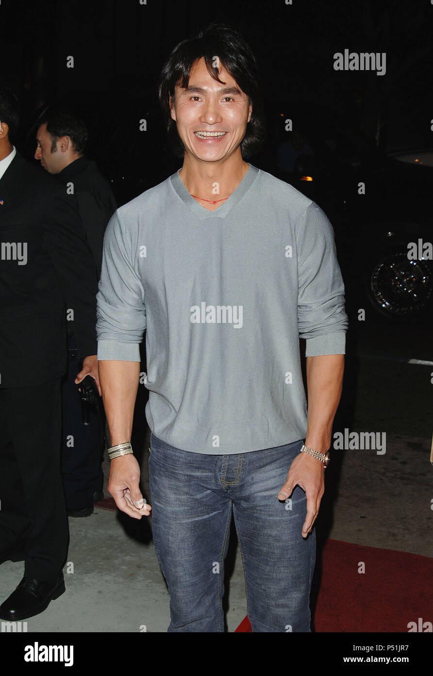 Robin Shou arrivant au Kung Fu Hustle Première au Cinerama Dome à Los Angeles. 29 mars, 2005 ...