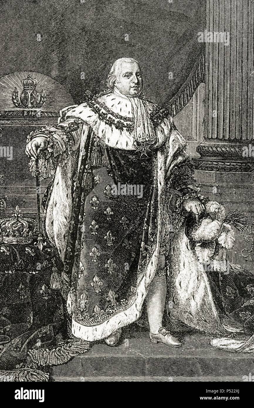 Louis Xviii Roi De France 1755 1824 Banque d'image et photos - Alamy