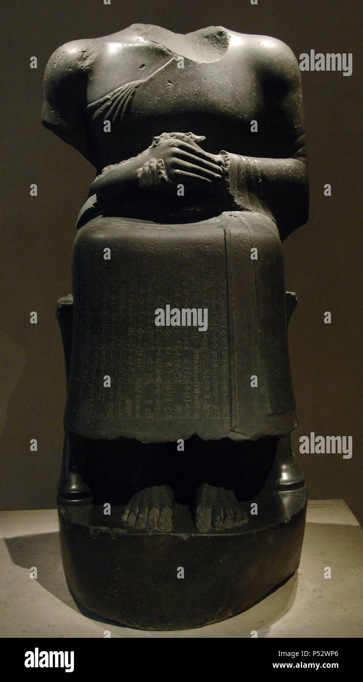 Sumerian statue diorite Banque de photographies et d’images à haute ...