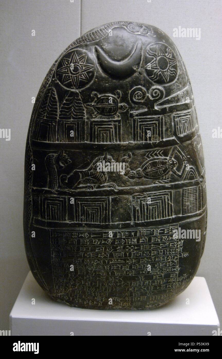 L'art mésopotamien Dynastie des Kassites. L'Eanna-shum-iddina kudurru ...