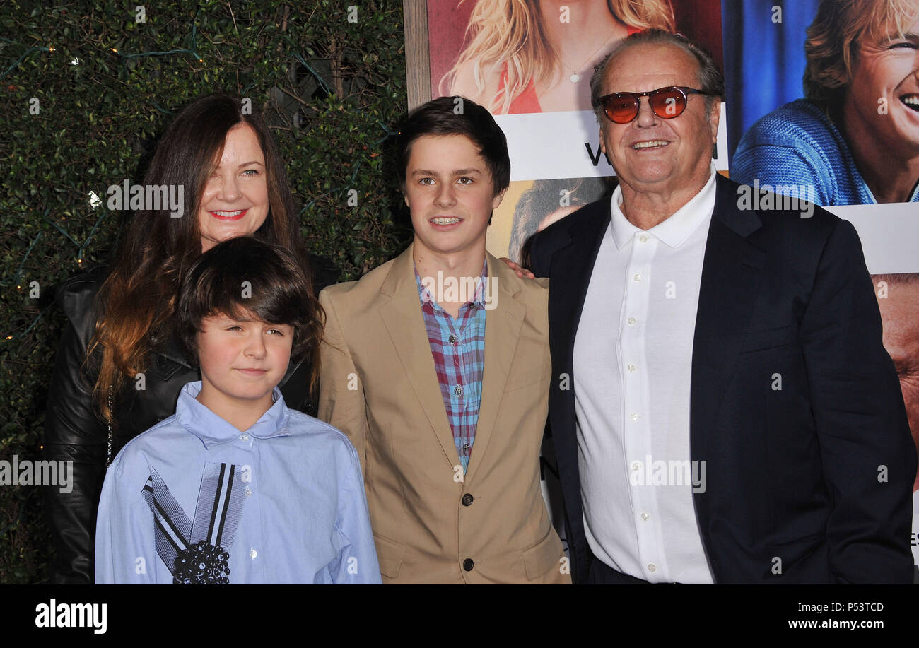 Jack Nicholson, Jennifer Nicholson et fils Sean Norfleet, duc Norfleet ...