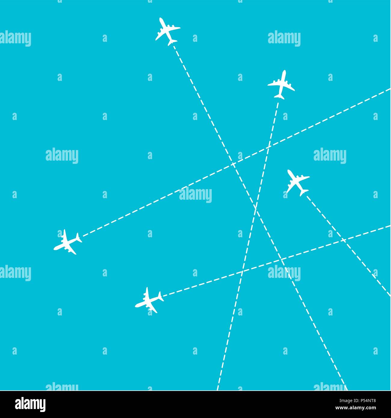 Flight route map Banque de photographies et d’images à haute résolution ...