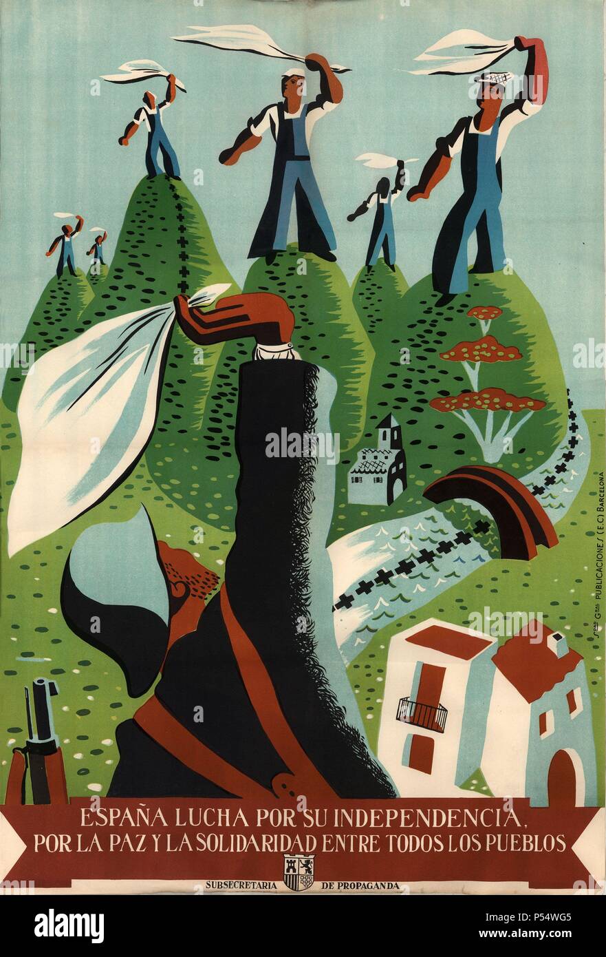 Spanish Civil War Propaganda Poster Banque De Photographies Et Dimages