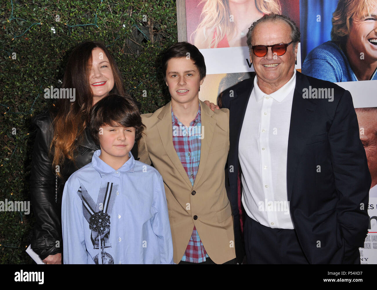 Jack Nicholson, Jennifer Nicholson et fils Sean Norfleet, duc Norfleet ...