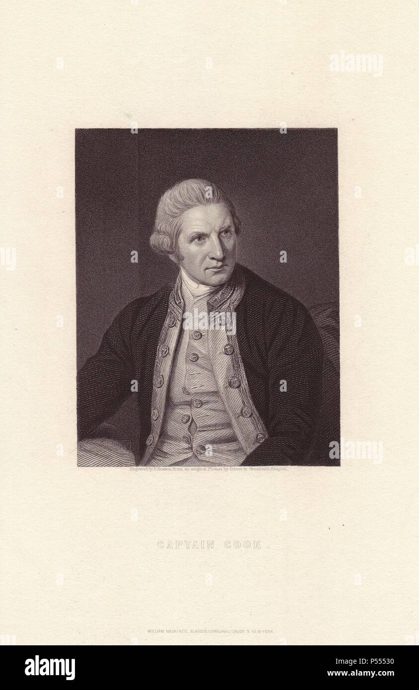 Le capitaine James Cook (1728-1779), explorateur britannique ...