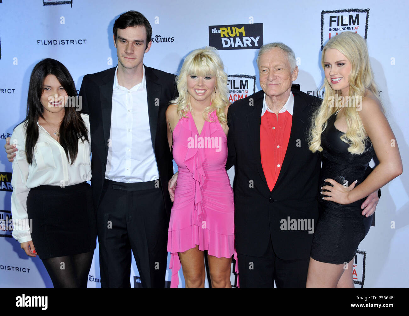 Hugh Hefner, avec fils Cooper Hefner. au rhum Diary première au Musée ...