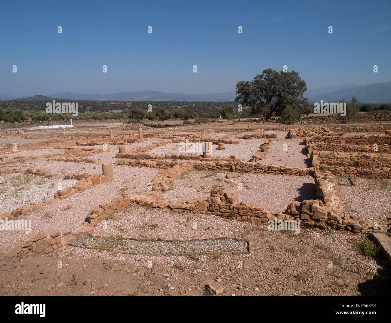 ARTE ROMANO. ESPAÑA. Yacimiento arqueológico de Liberty. Antigua ciudad ...
