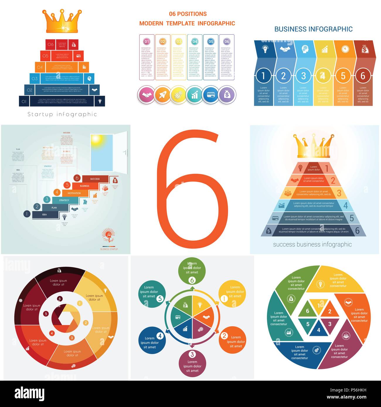 Définir des modèles conceptuels des infographies éléments universel ...