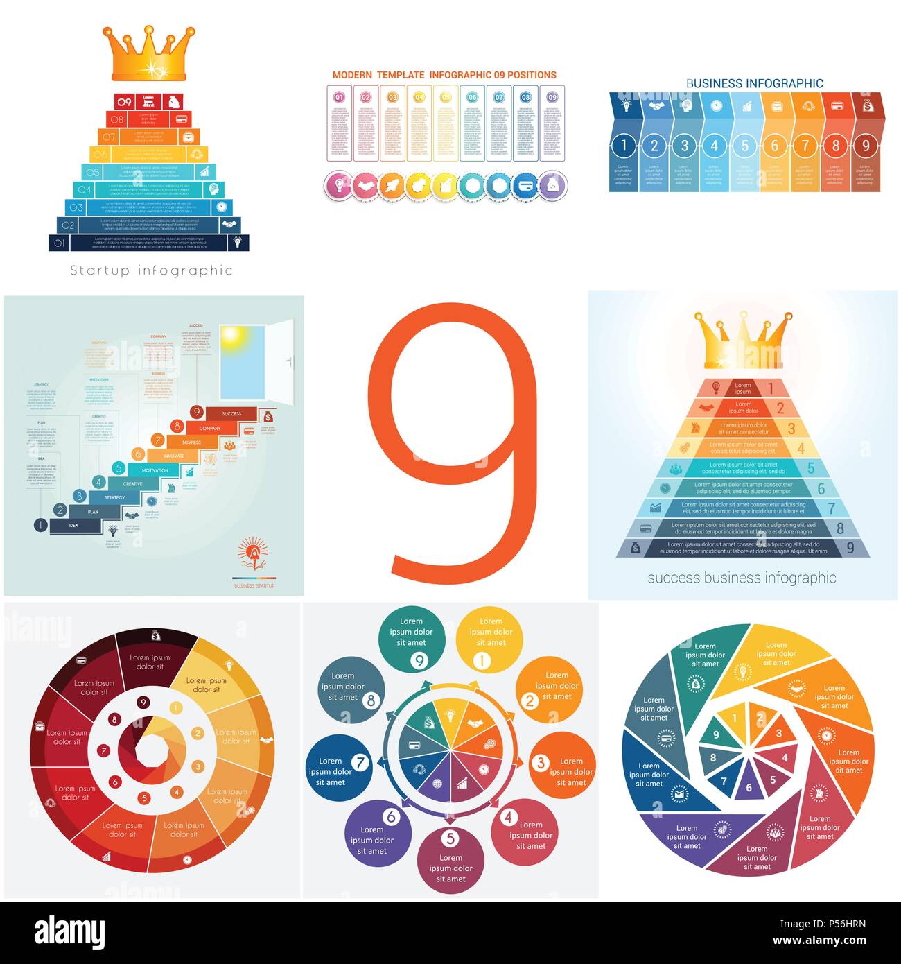 Définir des modèles conceptuels des infographies éléments universel ...