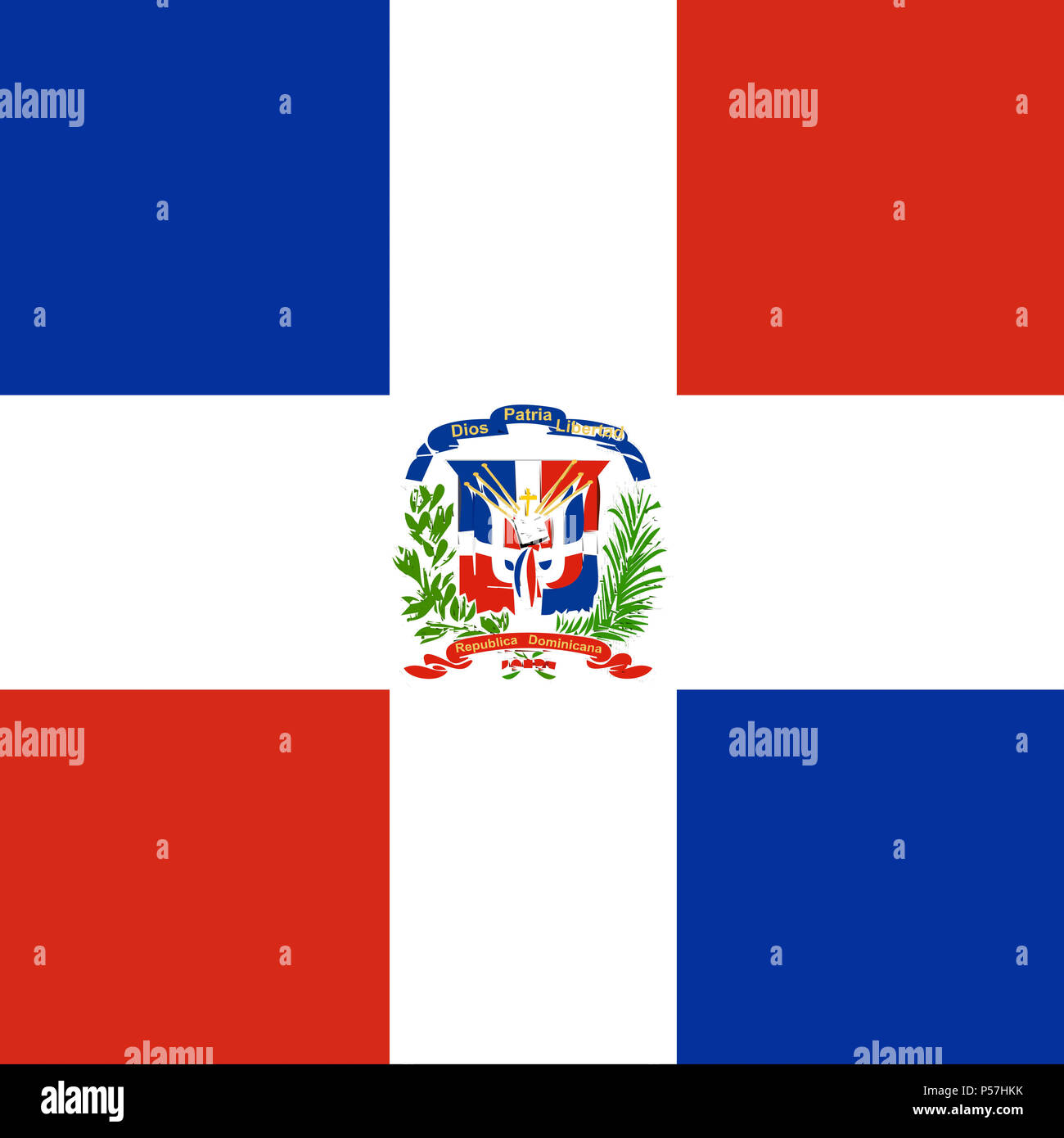 Drapeau Dominicain Banque d'image et photos - Alamy