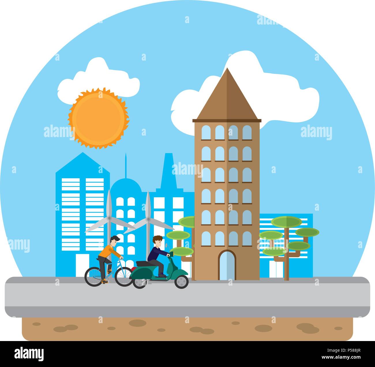 Ecosistemas urbanos Banque d'images vectorielles - Alamy